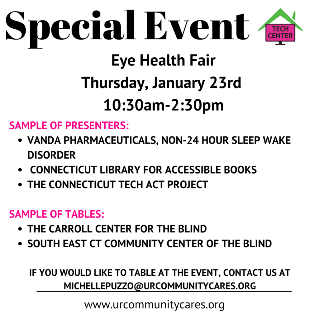 Join Us for Our Eye Health Fair on January 23rd, 2025! - UR Community Cares