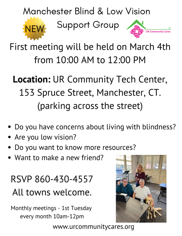 March 4th - New Blind and Low Vision Support Group in Manchester - UR ...